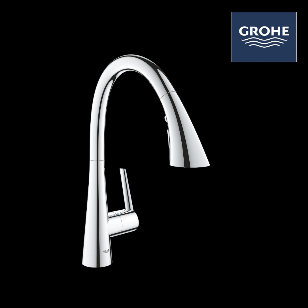 Buy GROHE Zedra 3-Mode Pull-Out Kitchen Tap 1/2" | Chrome Finish